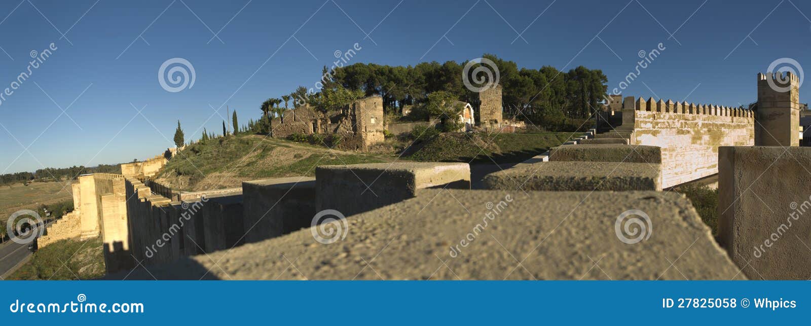 Badajoz Muslin Fortifications Stock Photo - Image of historic, spain ...