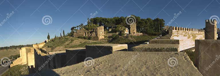 Badajoz Muslin Fortifications Panoramic Stock Photo - Image of city ...