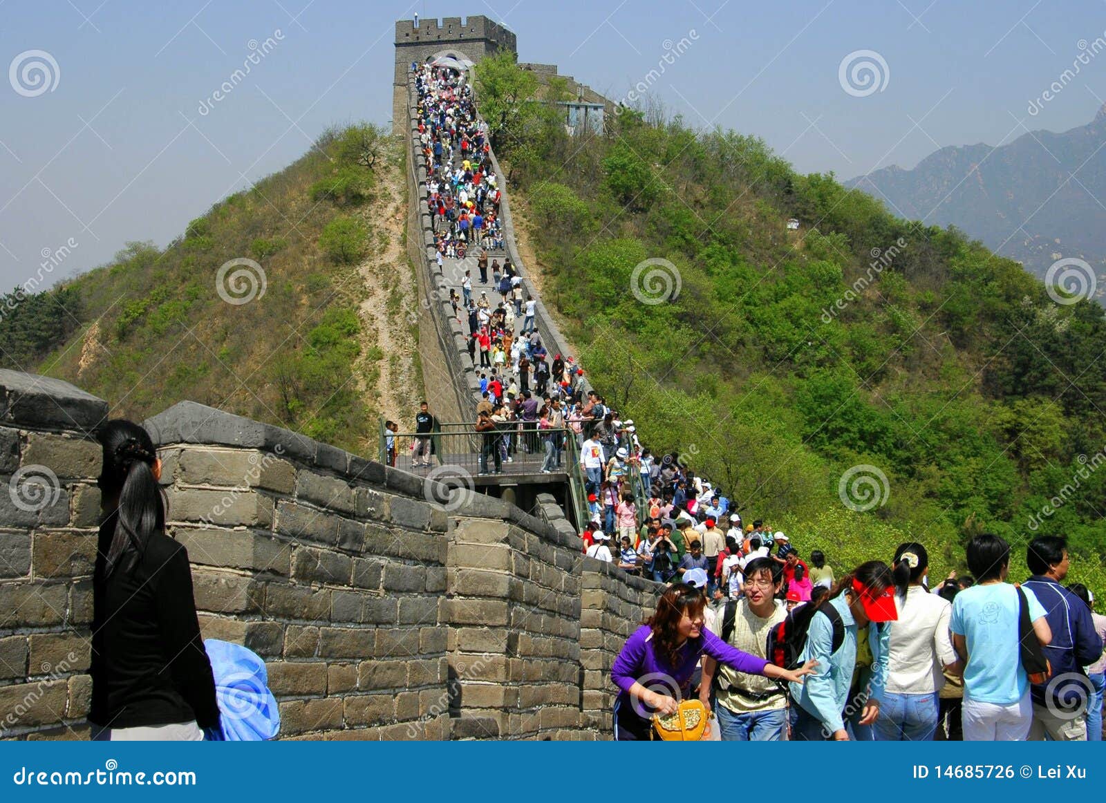 Badaling, China: Great Wall of China Editorial Photo - Image of stones ...