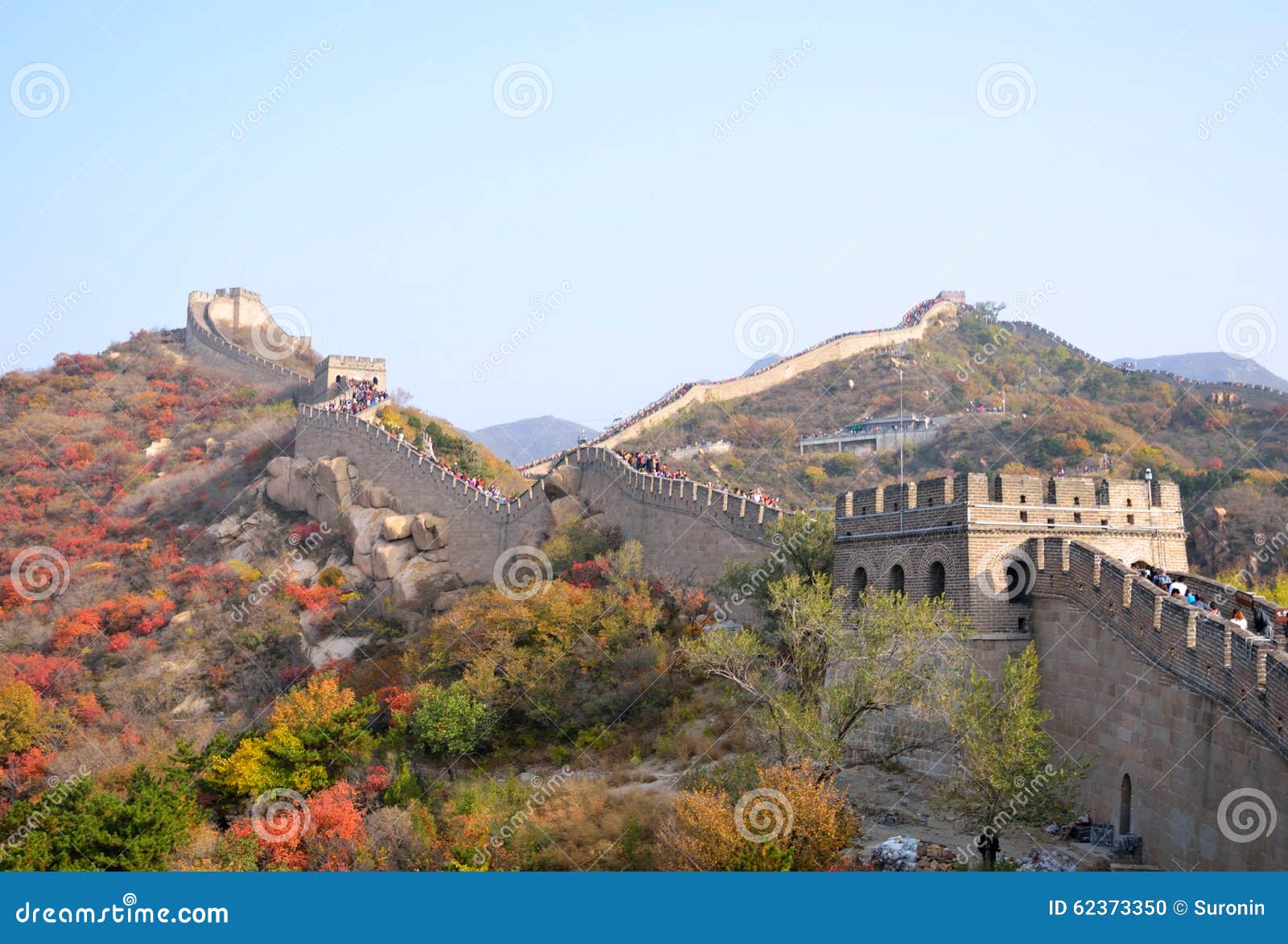 Badaling Great Wall stock photo. Image of world, site - 62373350