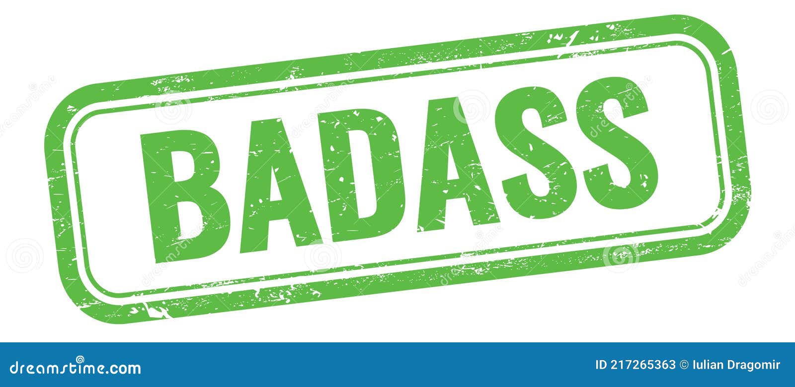 BADASS Text on Green Grungy Vintage Stamp Stock Illustration ...