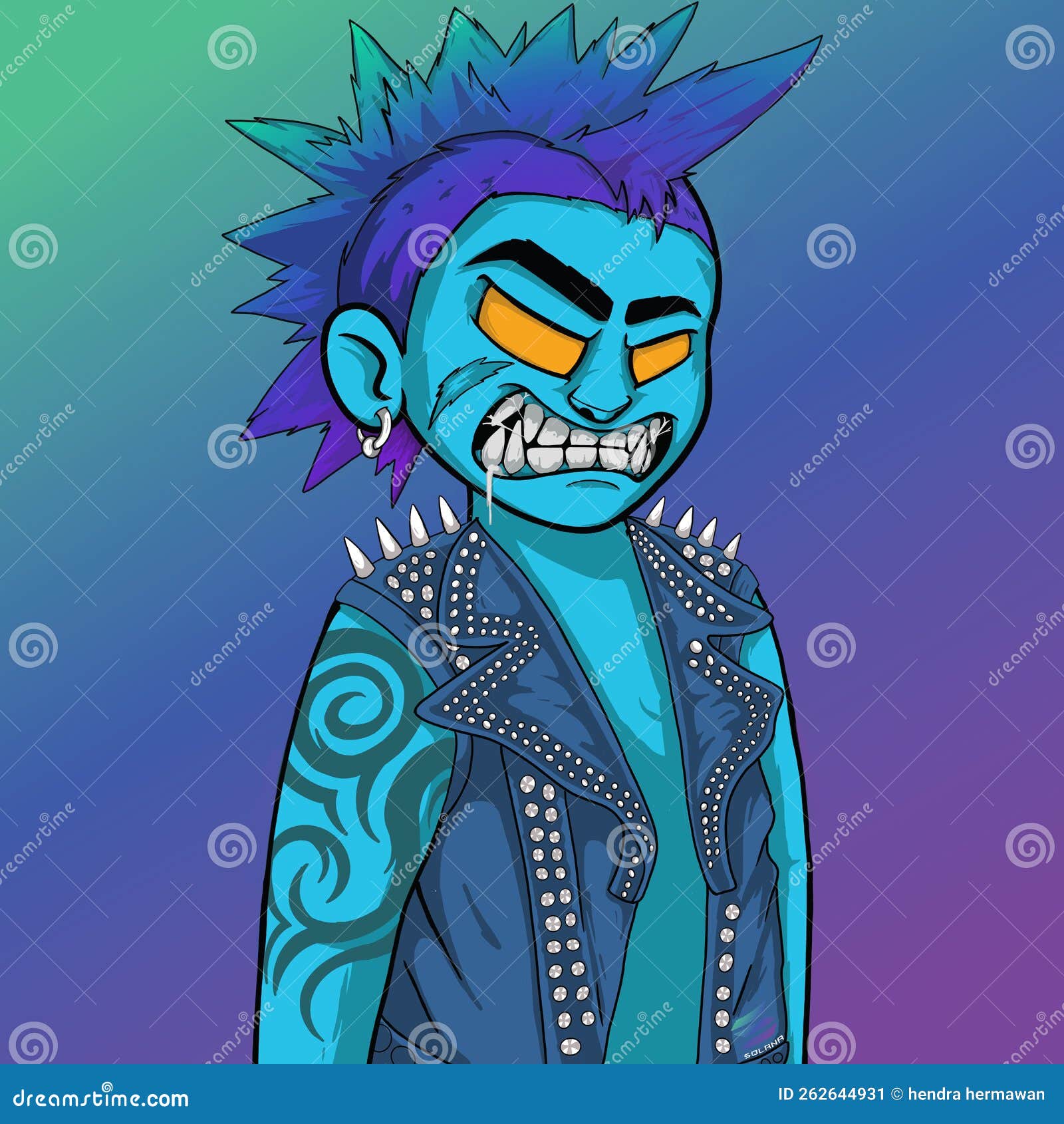 Badboys stock illustration. Illustration of scary, face - 262644931