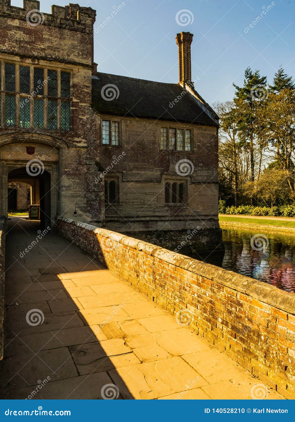 Baddesley Clinton Solihull stock photo. Image of footbridge - 140528210