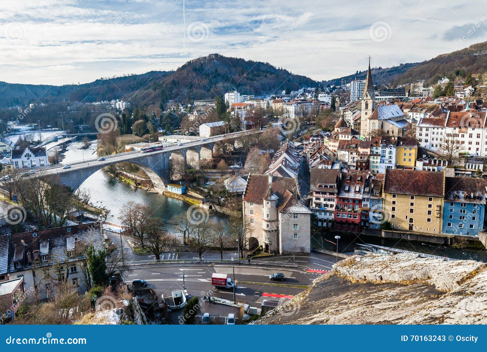 BADEN, ARGOVIE, SUISSE image stock. Image du canton, village - 70163243