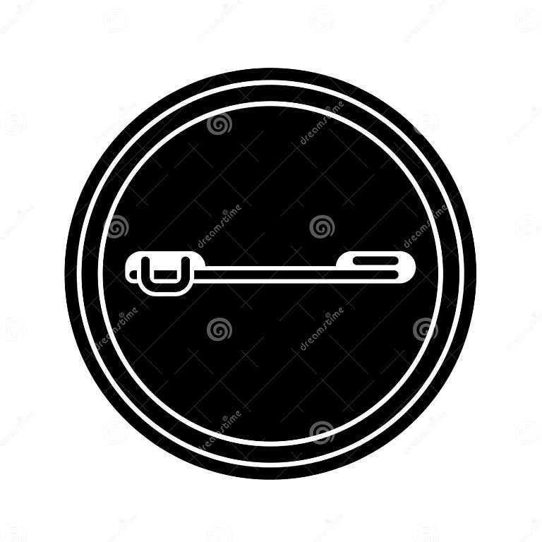 Badge Button Back Black Symbol Stock Vector - Illustration of business ...