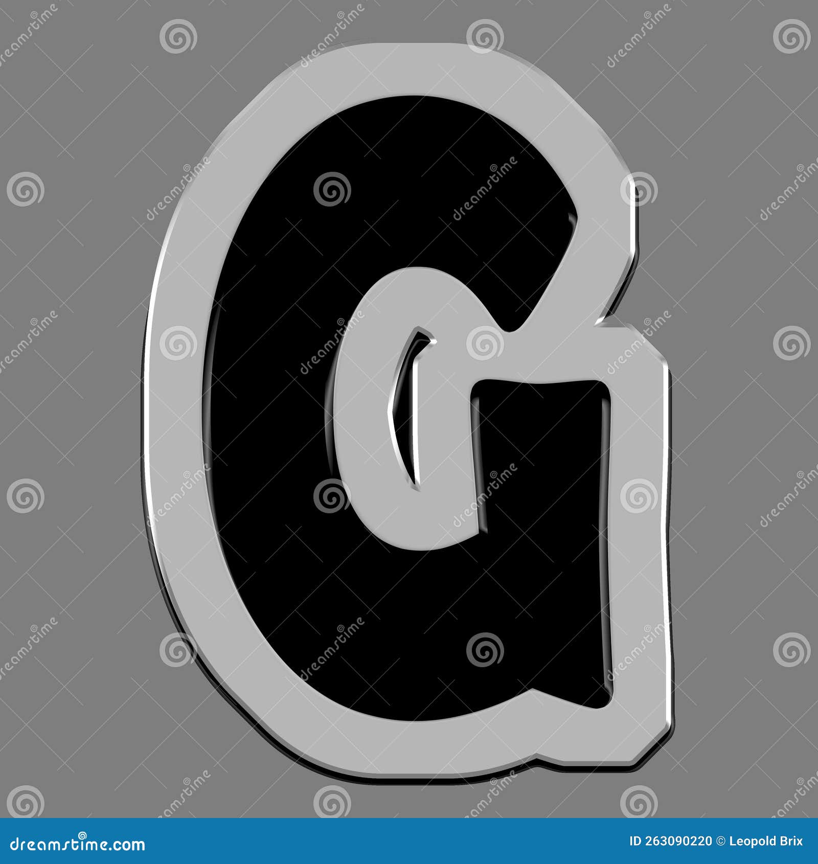 Badge with Capital Letter G Stock Illustration - Illustration of symbol ...