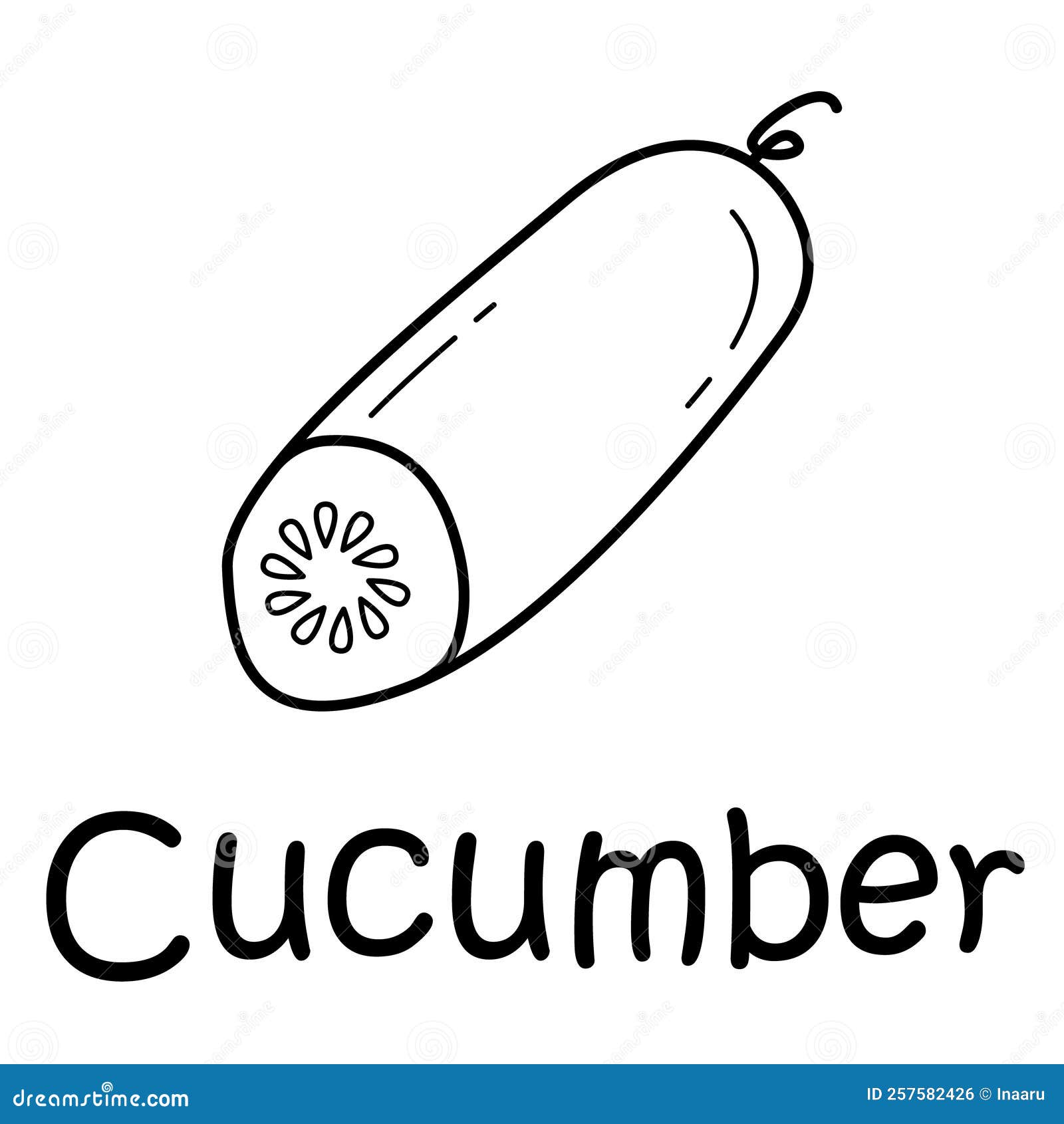 Badge Cucumber with the Inscription. Stock Vector - Illustration of ...