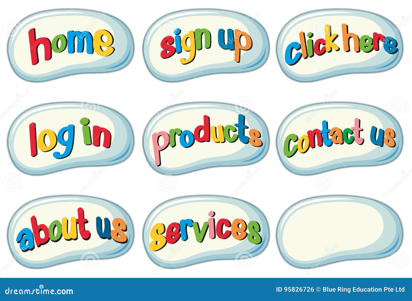 Badge Design with Different Words Stock Vector - Illustration of ...