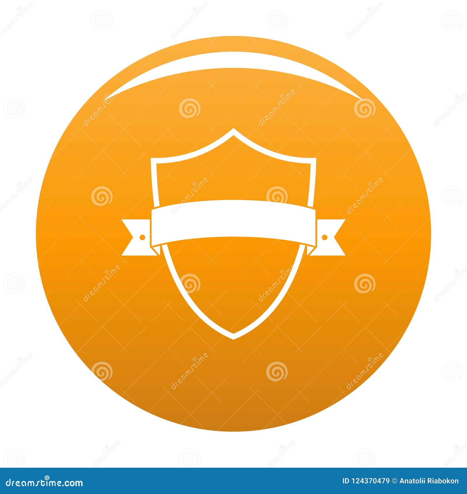 Badge element icon orange stock illustration. Illustration of logo ...