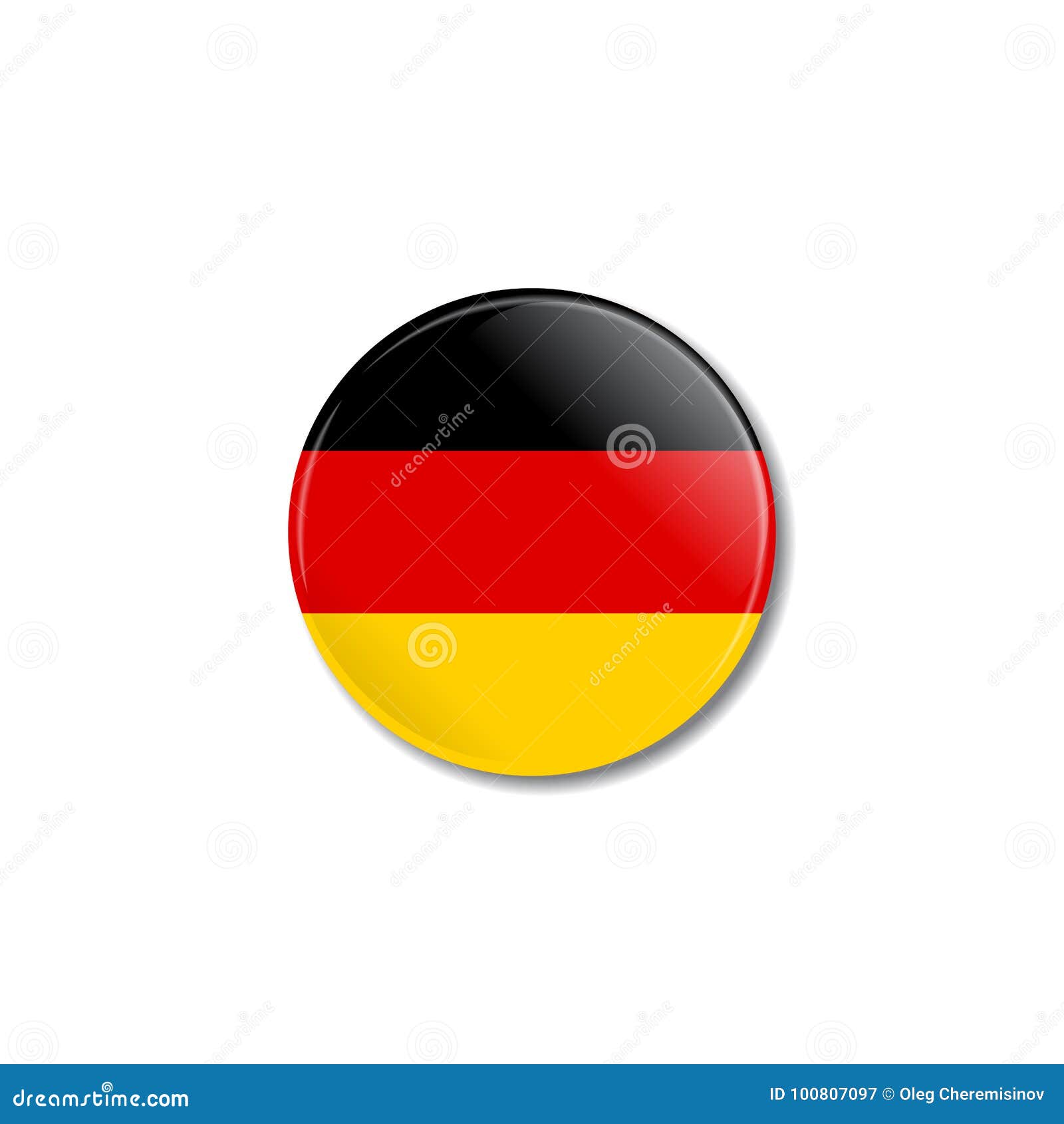 Badge with Germany Flag. Vector Illustration. Stock Vector ...