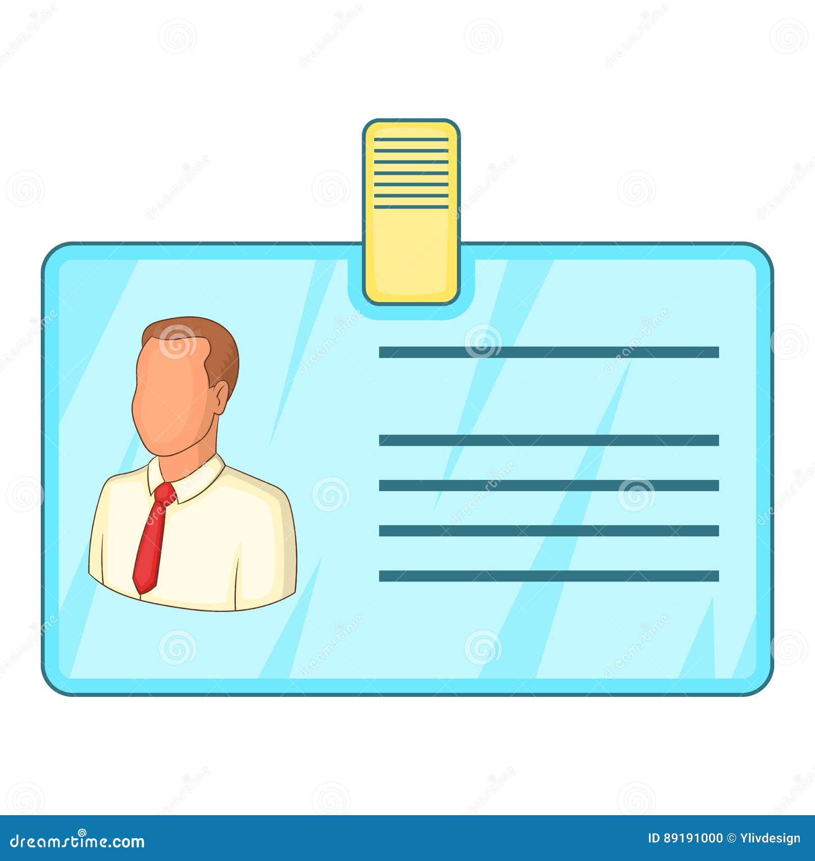 Badge icon, cartoon style stock vector. Illustration of card - 89191000