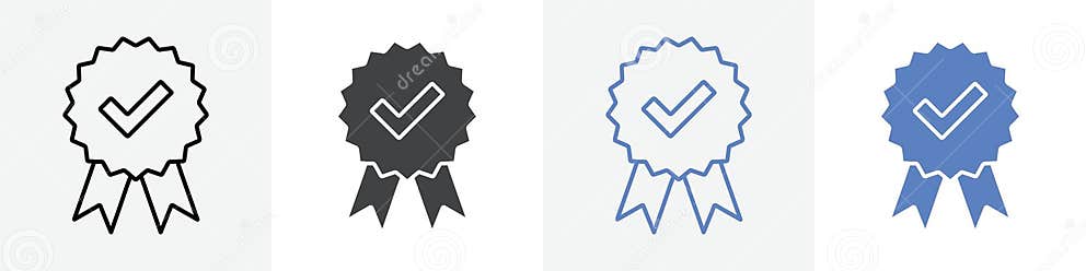 Badge Icon Vector Set Use for Web Stock Vector - Illustration of ...