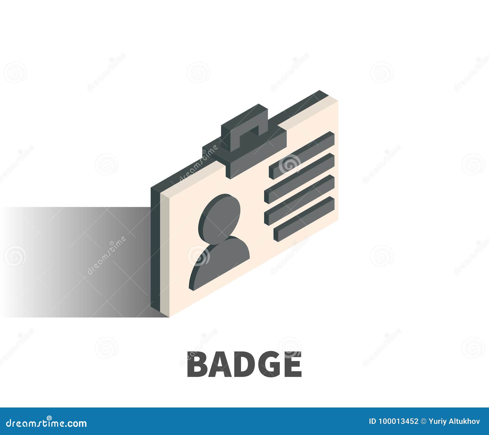 Badge icon, vector symbol. stock vector. Illustration of event - 100013452