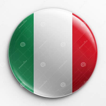 Badge -Italian flag stock illustration. Illustration of label - 5445527