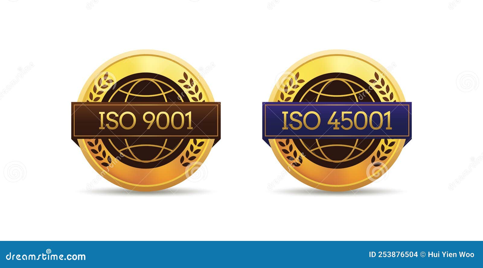 Premium Gold International Standardize Organization ISO Number Code ...