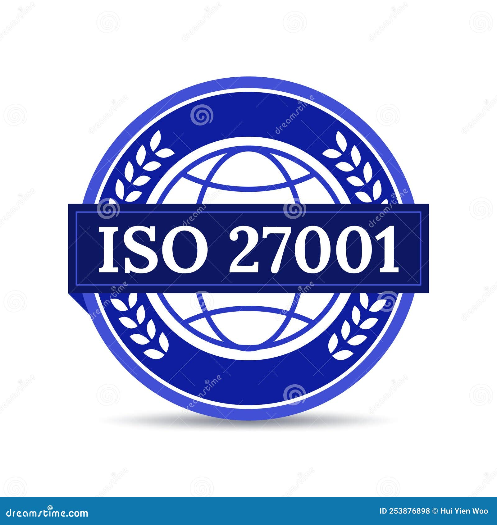 ISO 27001 International Standardize Organization Label Badge Design ...