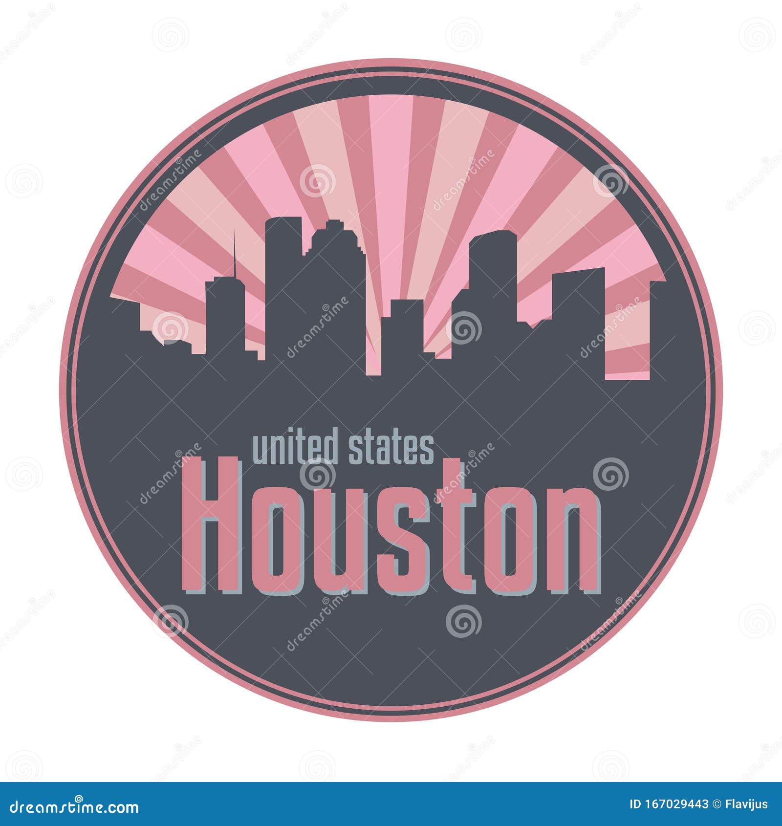 Houston Skyline Vector Stock Illustrations – 345 Houston Skyline Vector ...