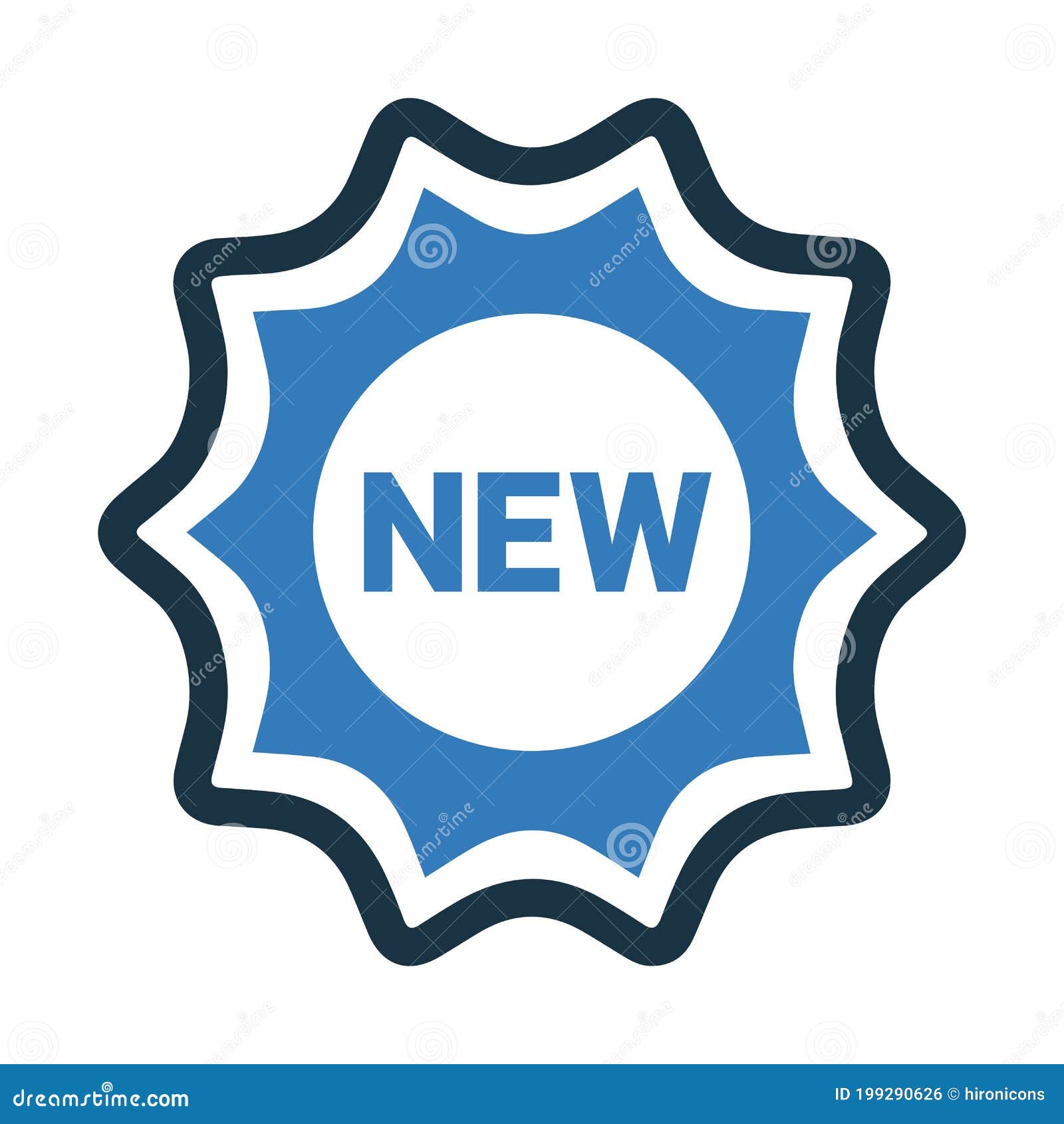 Badge, New, Sticker Icon. Vector Graphics Stock Vector - Illustration ...