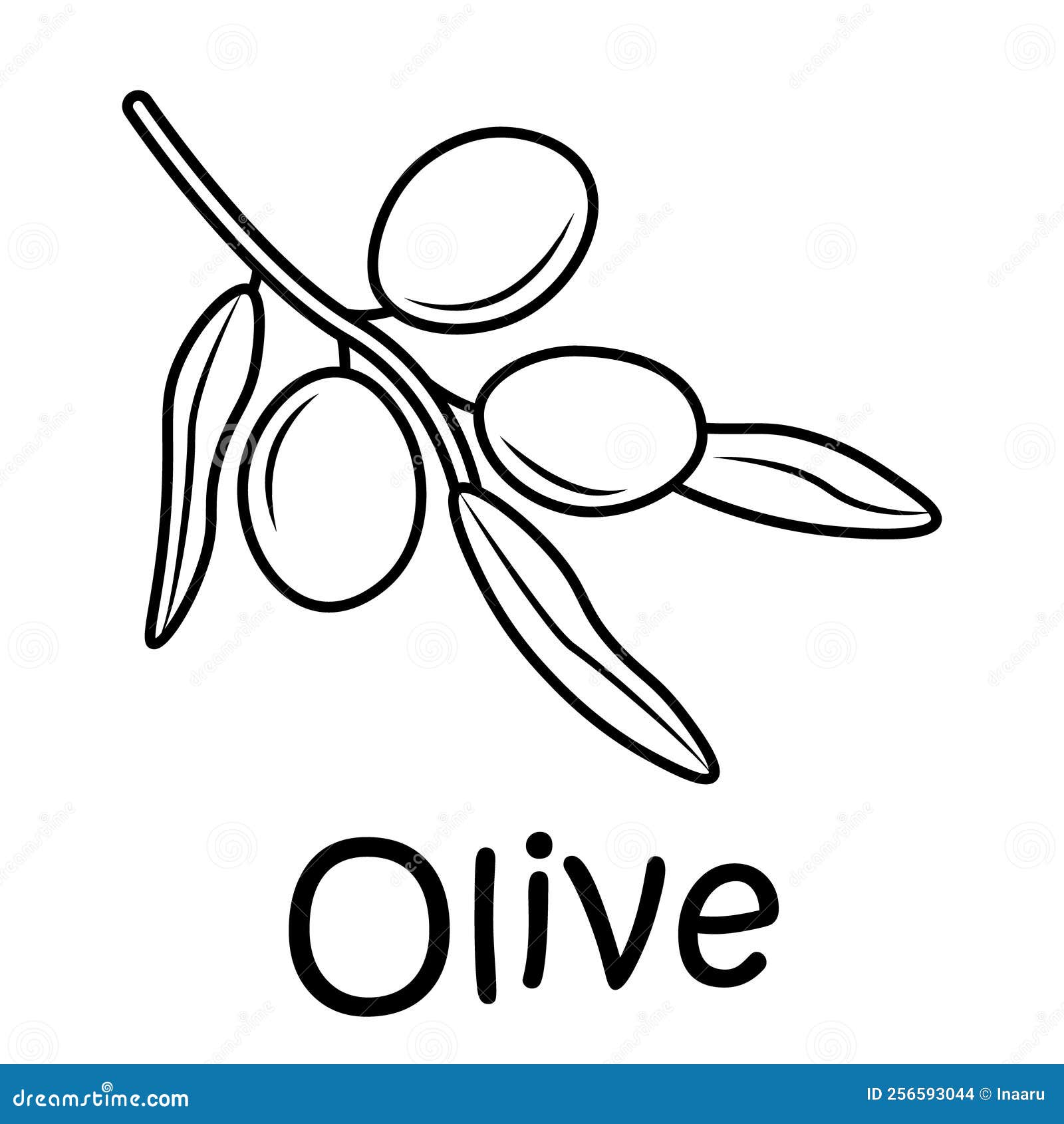 Badge Olive with the Inscription Stock Vector - Illustration of badge ...