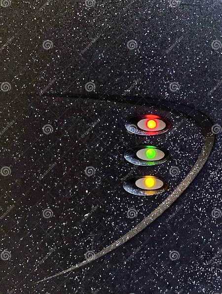 Badge Reader. with Colored LED for Door Security Stock Photo - Image of ...