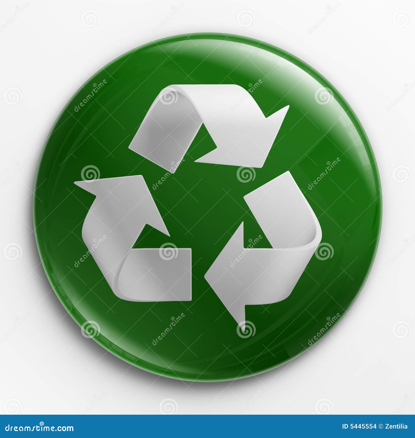 Badge - recycle logo stock illustration. Illustration of rendering ...