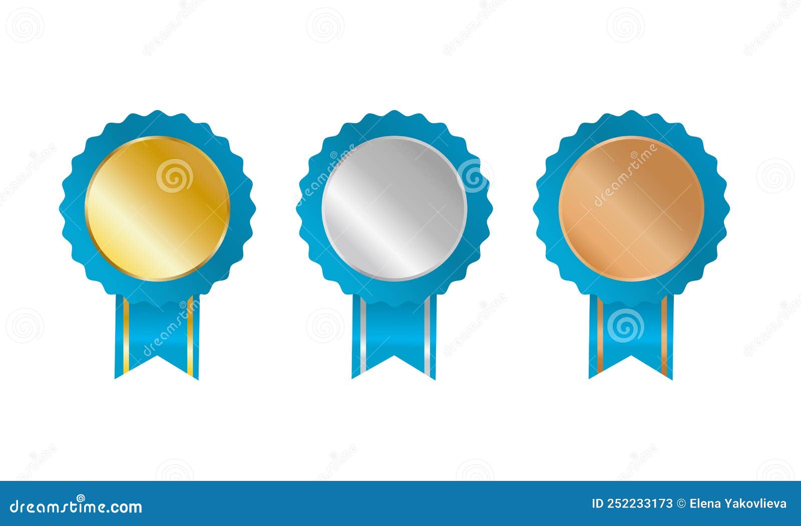Badge with Ribbons. Vector Illustration Stock Illustration ...