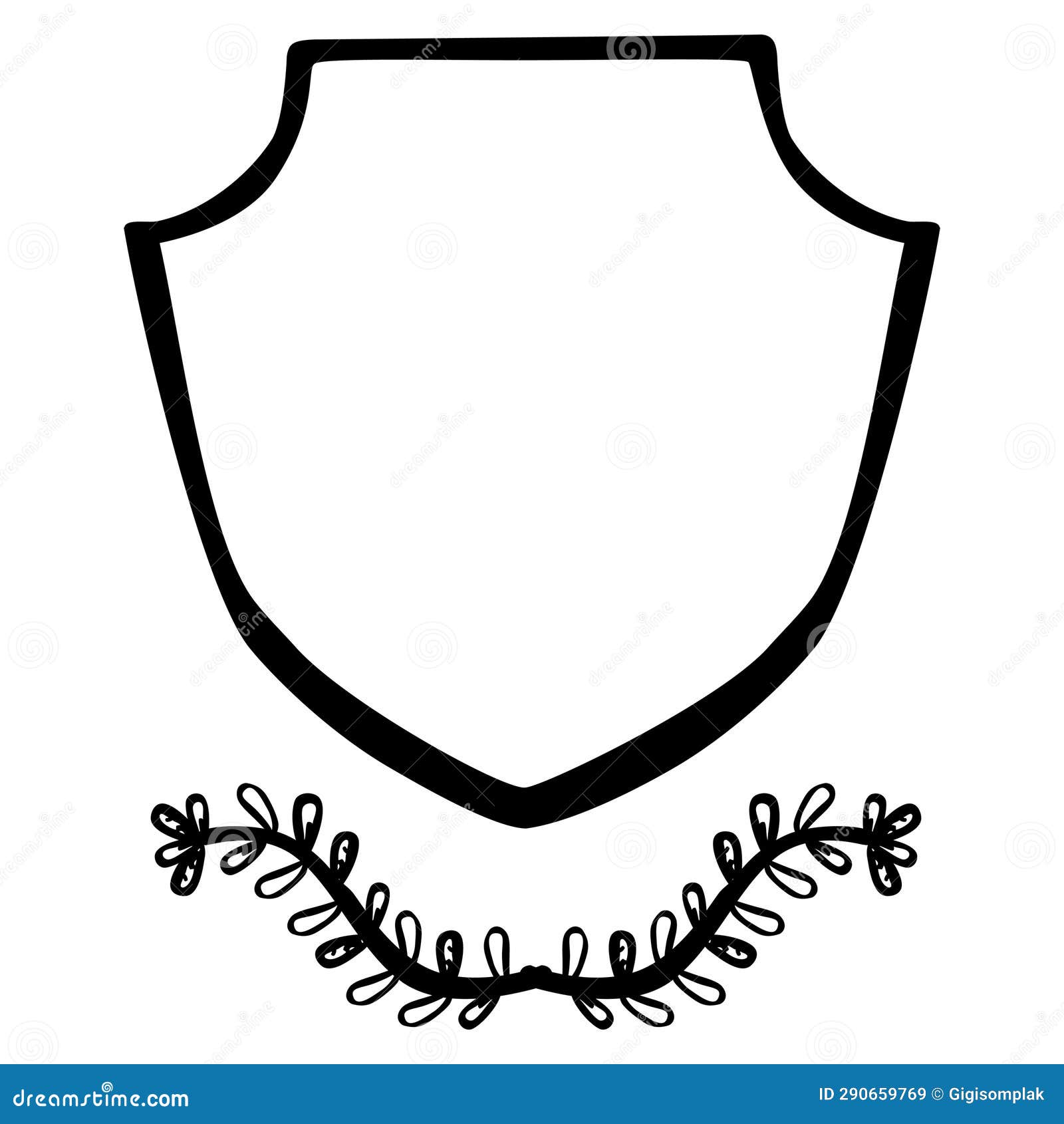 Simple Vector Doodle Hand Draw Sketch, Badge Stock Illustration ...