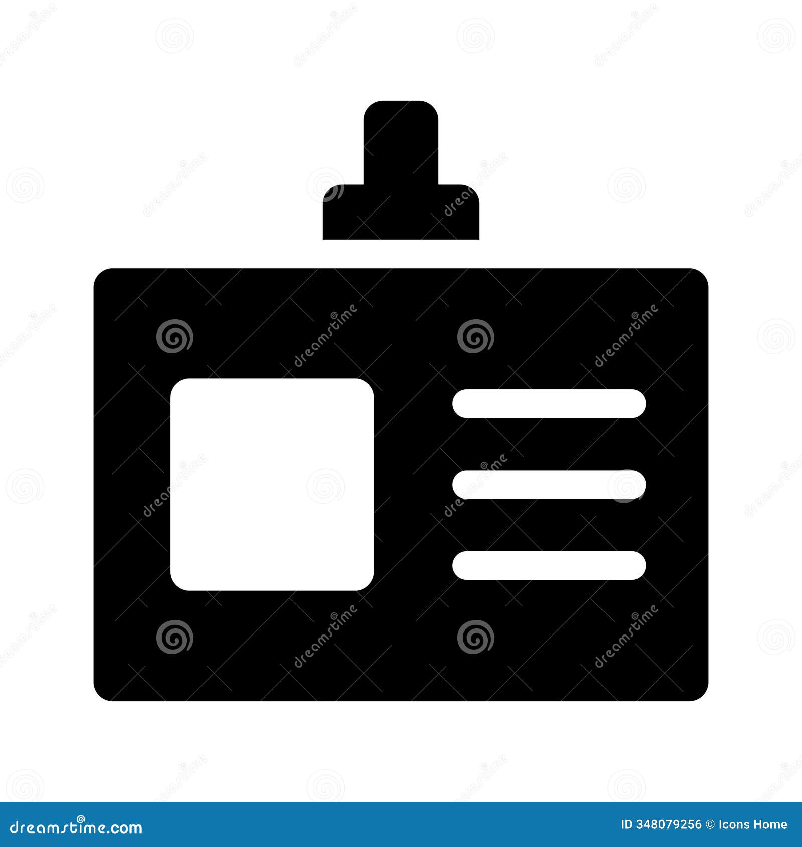 A Badge Symbolizing Identification or Access Credentials Vector Design ...