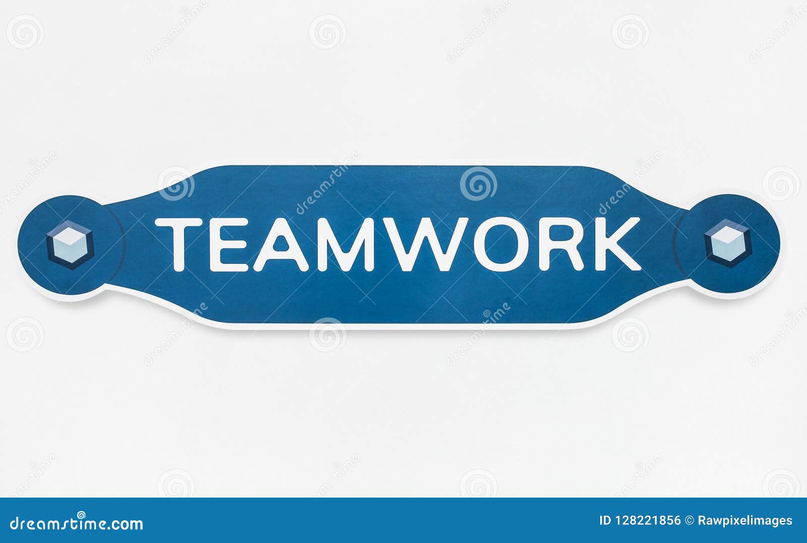 Badge of Teamwork Icon Isolated on White Stock Photo - Image of ...