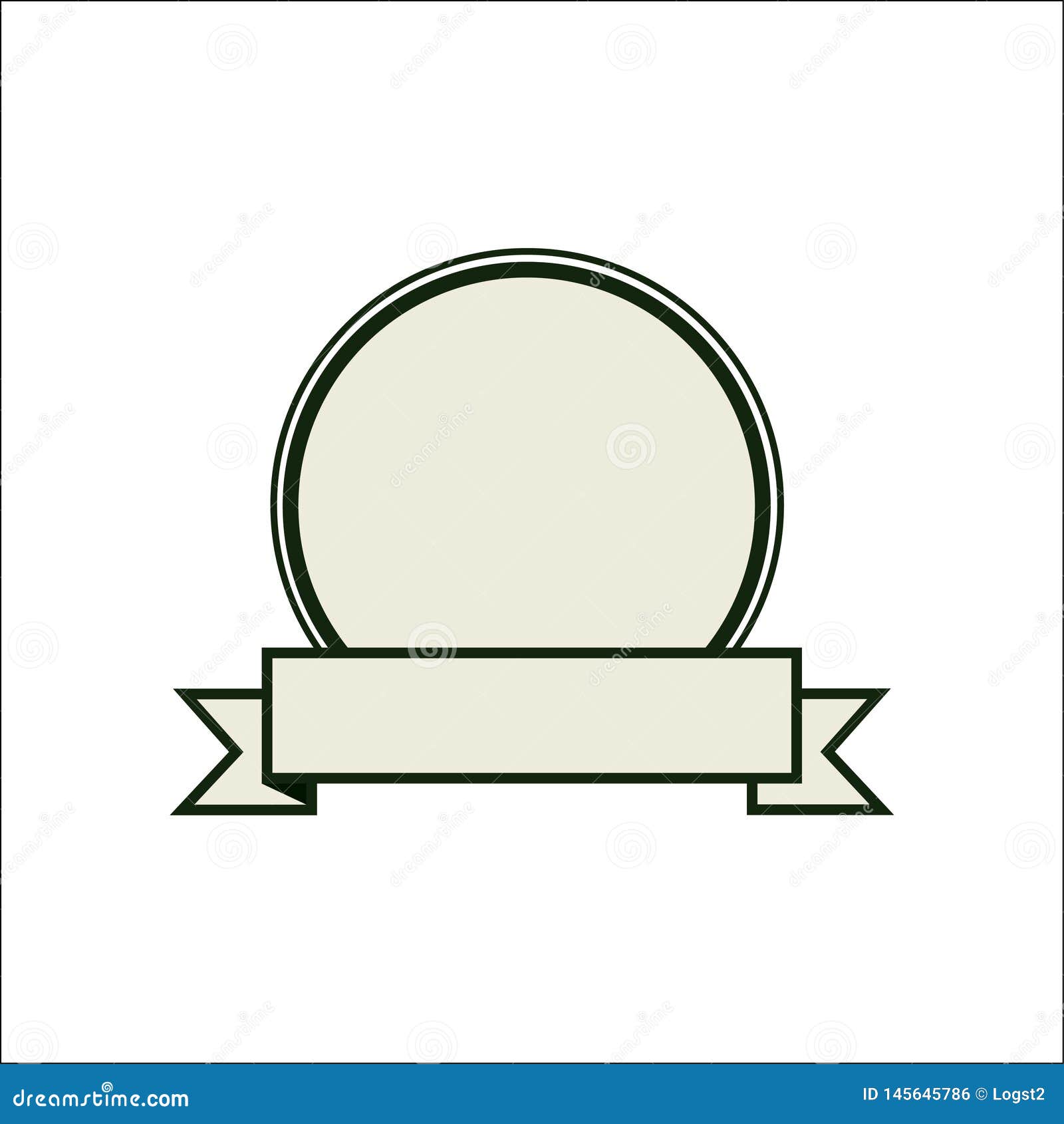 Badge Vector Template. Monogram Vector Frame. Stock Vector ...
