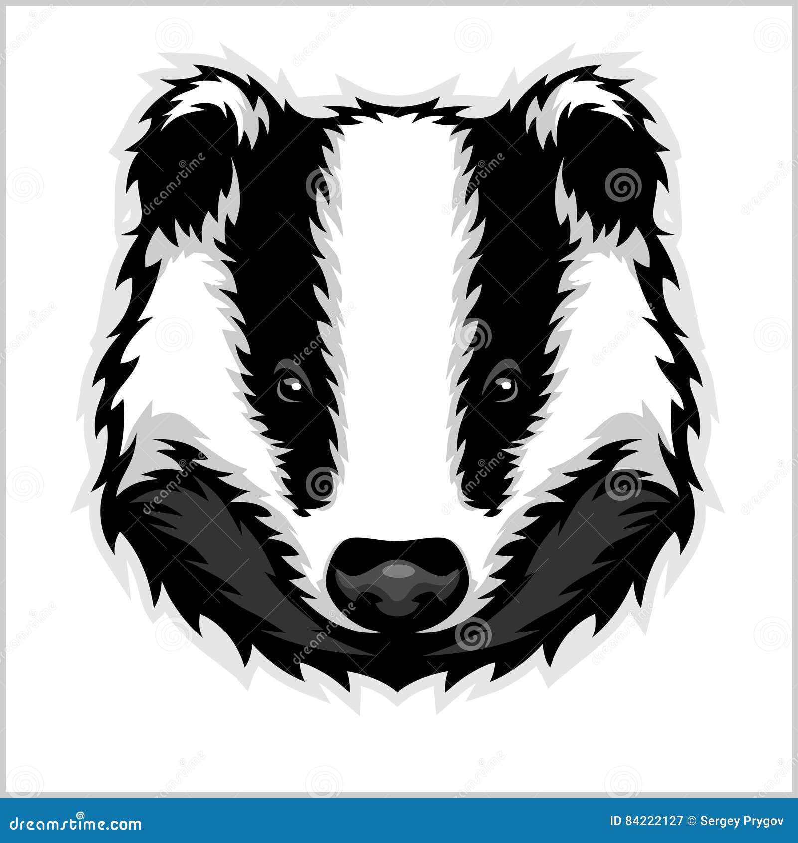 Badgers Logo Black And White