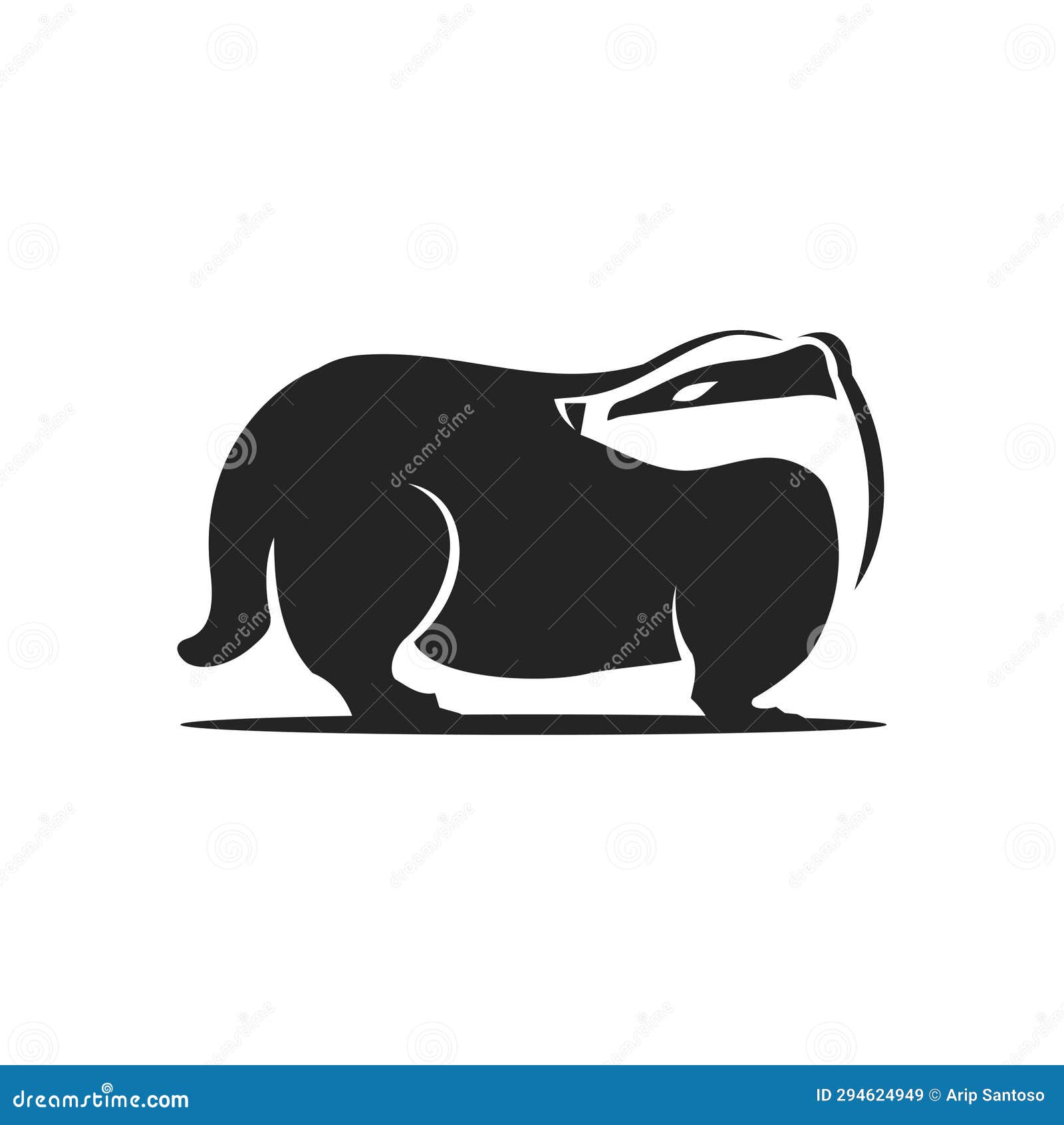 Badger Logo Design In Circle, Vector Graphics | CartoonDealer.com ...