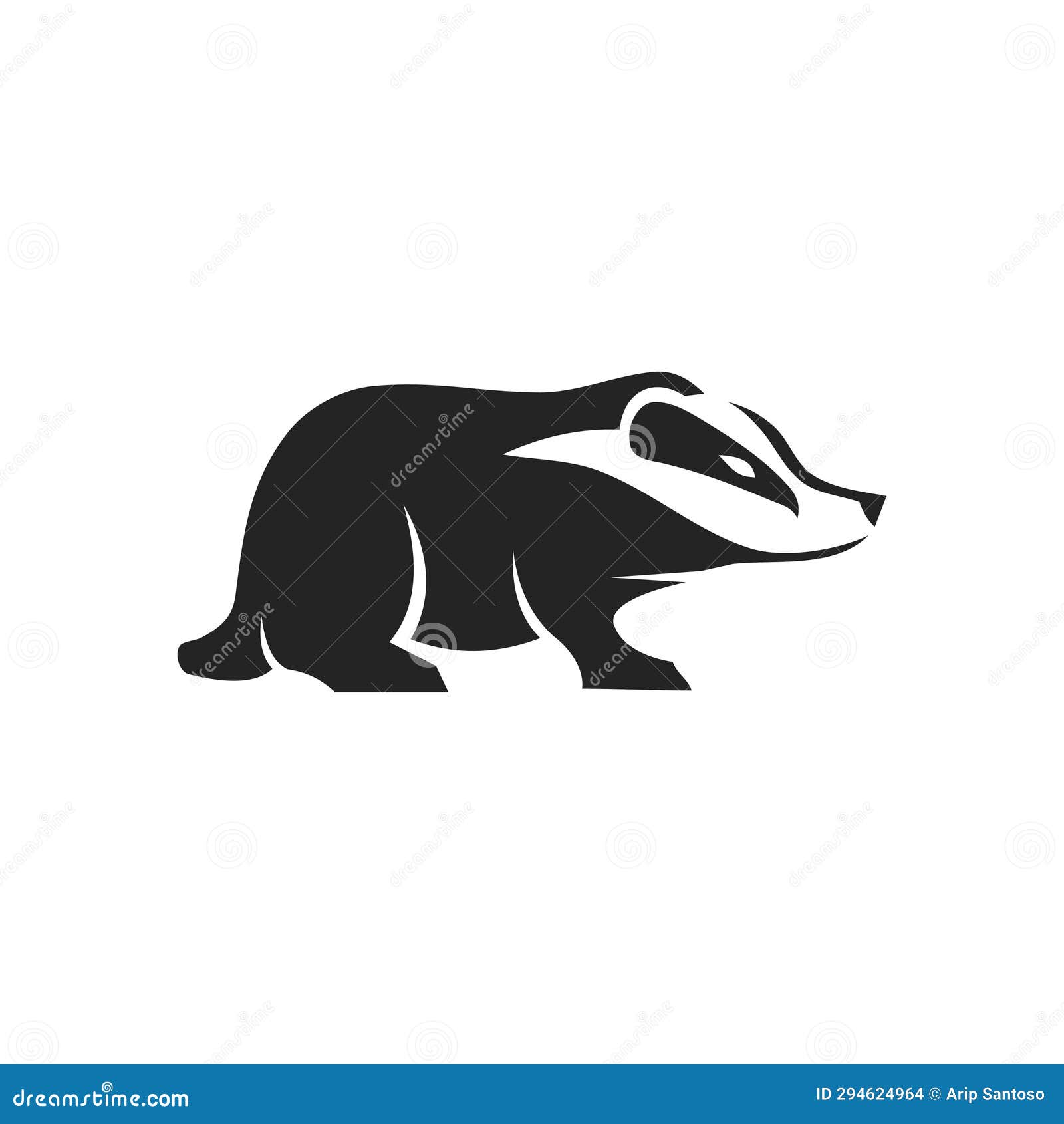 Badger Logo Design In Circle, Vector Graphics | CartoonDealer.com ...