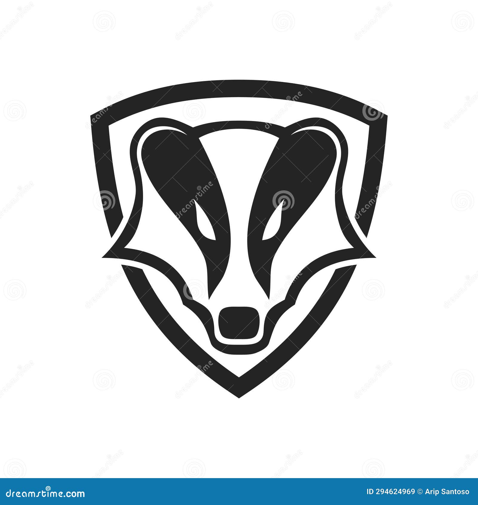 Badger Logo Design In Circle, Vector Graphics | CartoonDealer.com ...