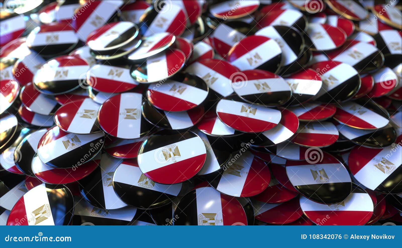 Pile of Badges Featuring Flags of Egypt Stock Footage - Video of ...