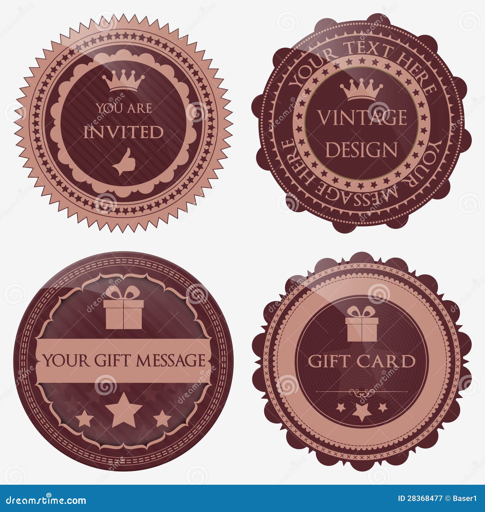 Badges set stock illustration. Illustration of decoration - 28368477