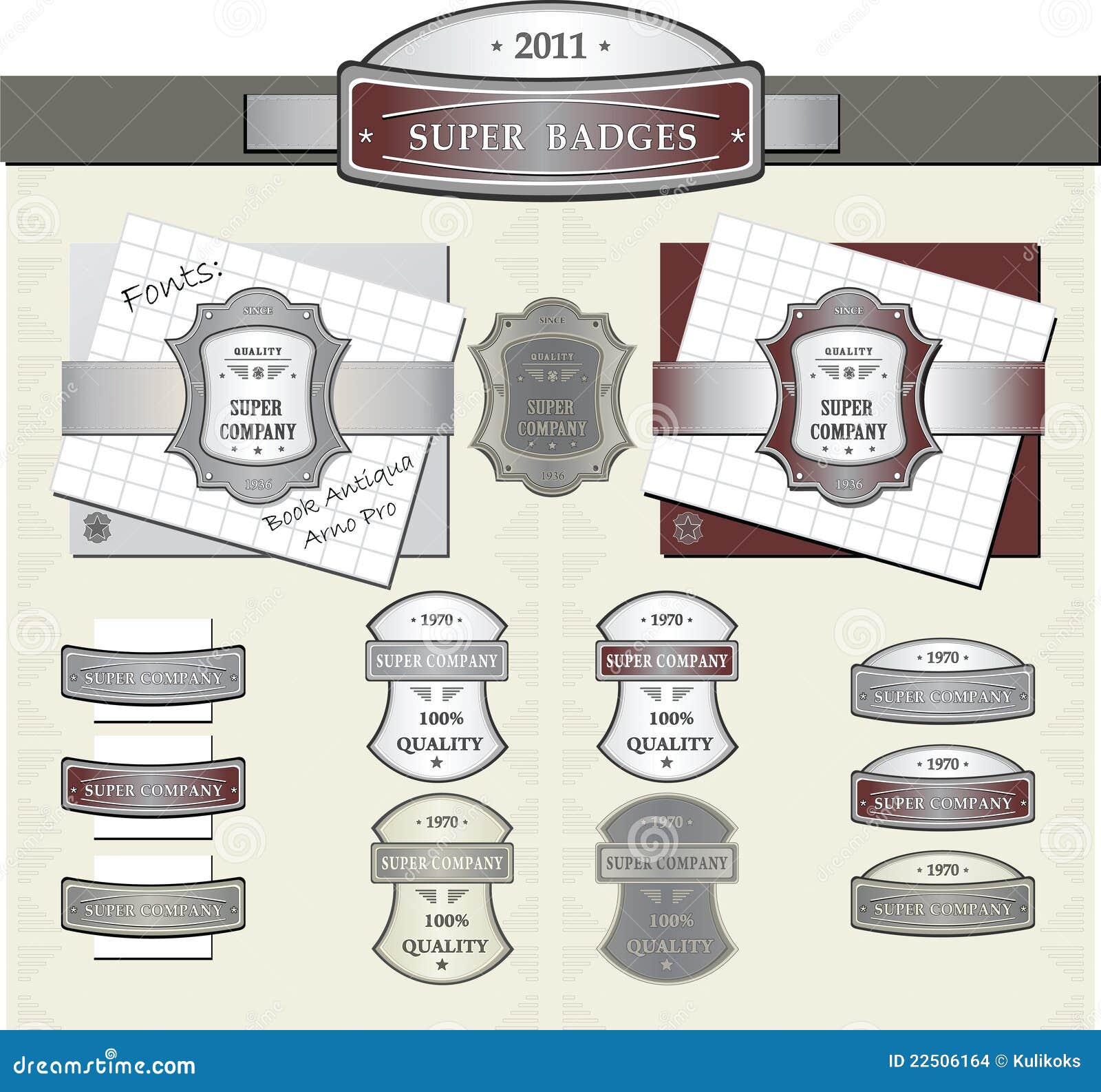 Badges and stickers stock vector. Illustration of green - 22506164