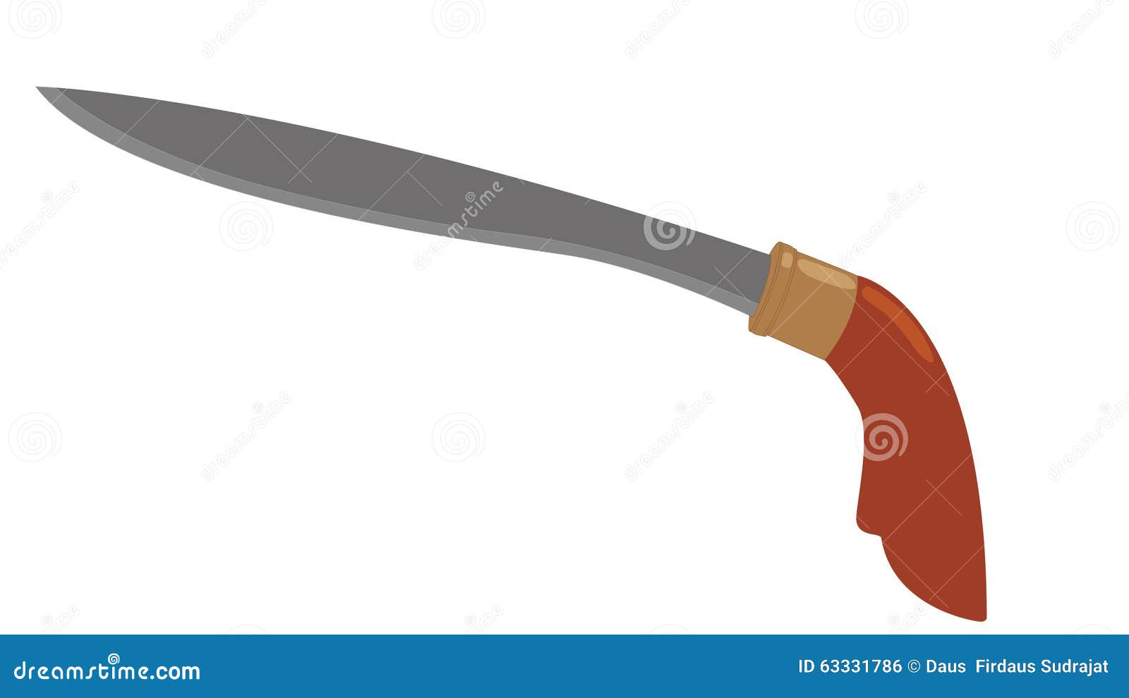 Badik Indonesian Traditional Weapons Stock Photo - Image: 63331786