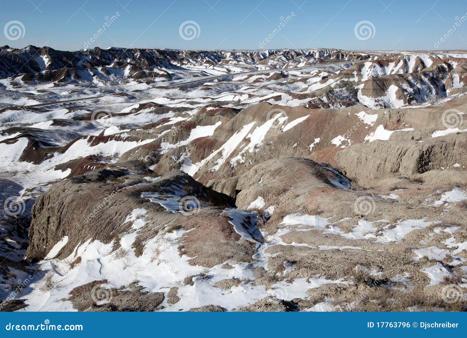 The Badlands stock photo. Image of wilderness, winter - 17763796