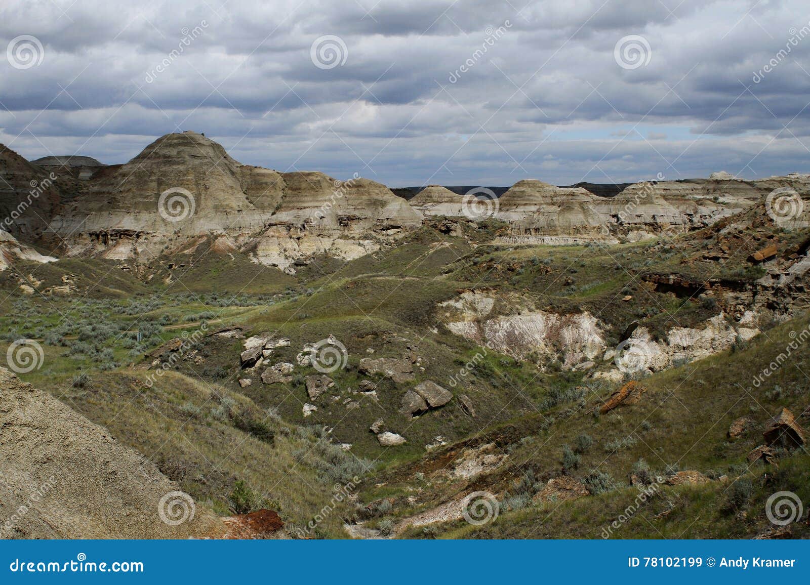Badlands in Canada stock image. Image of landscape, prairie - 78102199