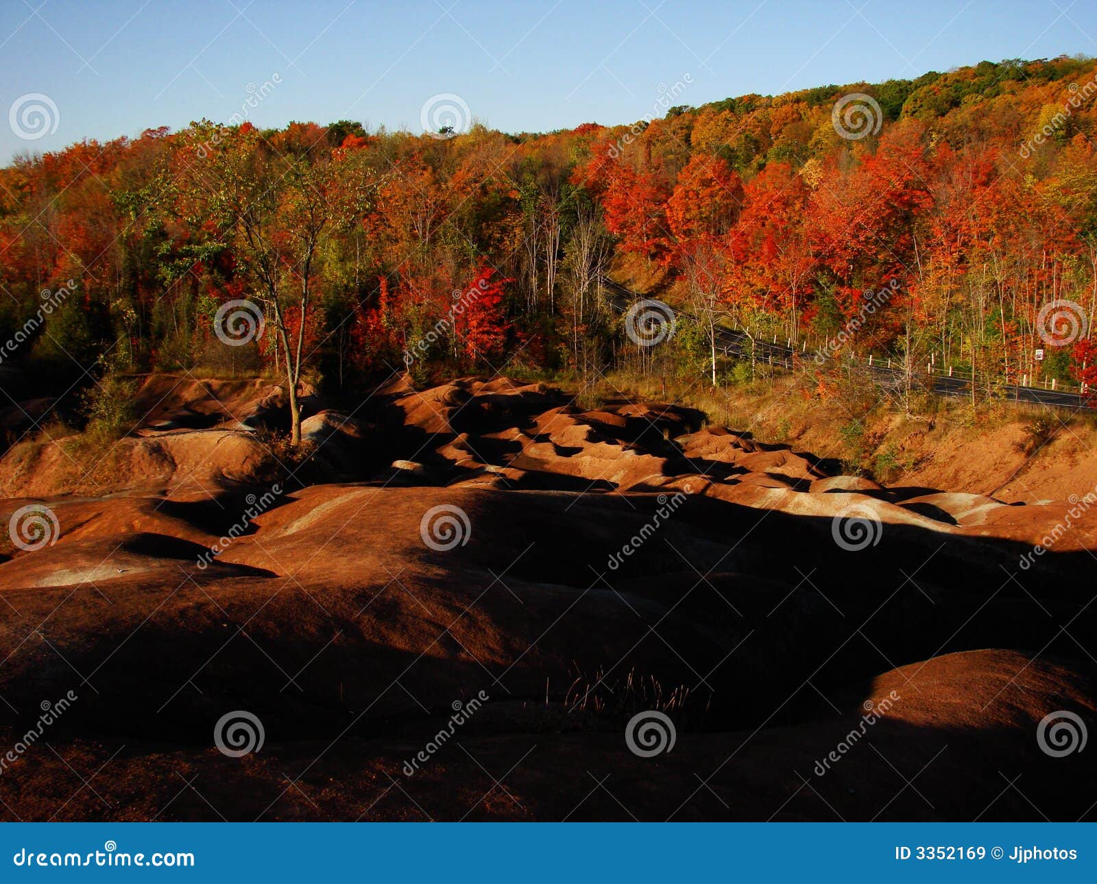 Badlands in Fall stock image. Image of maple, brampton - 3352169