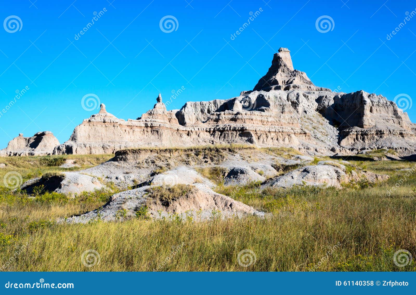 Badlands National Park stock photo. Image of eroded, area - 61140358