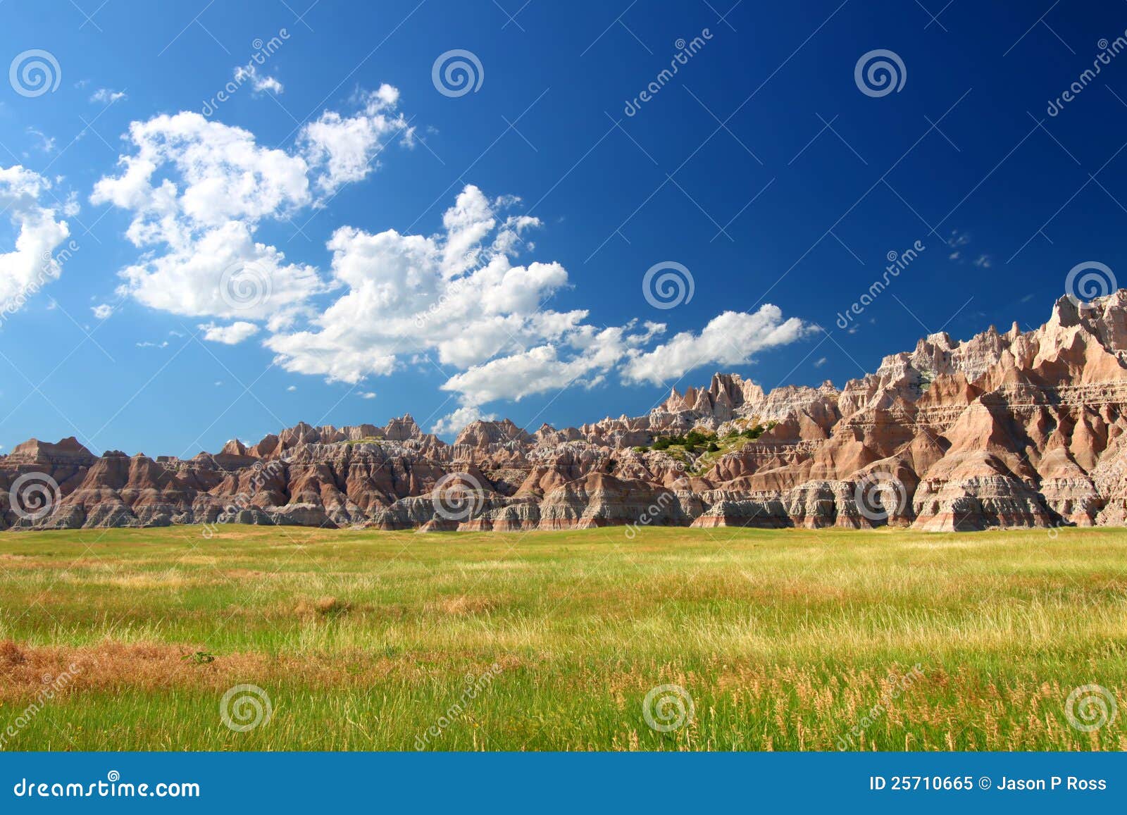 Badlands National Park Prairie Stock Image - Image of rock, ecology ...