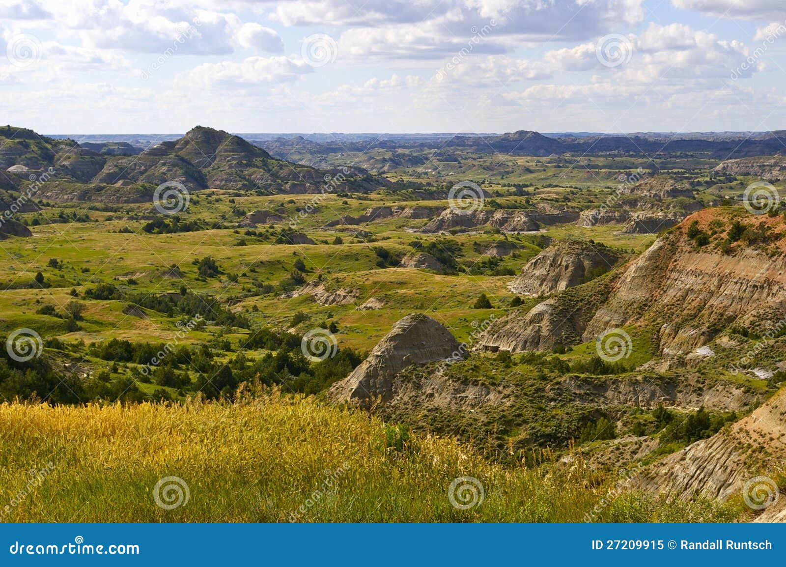 The Badlands of North Dakota Stock Image - Image of hills, prairie ...