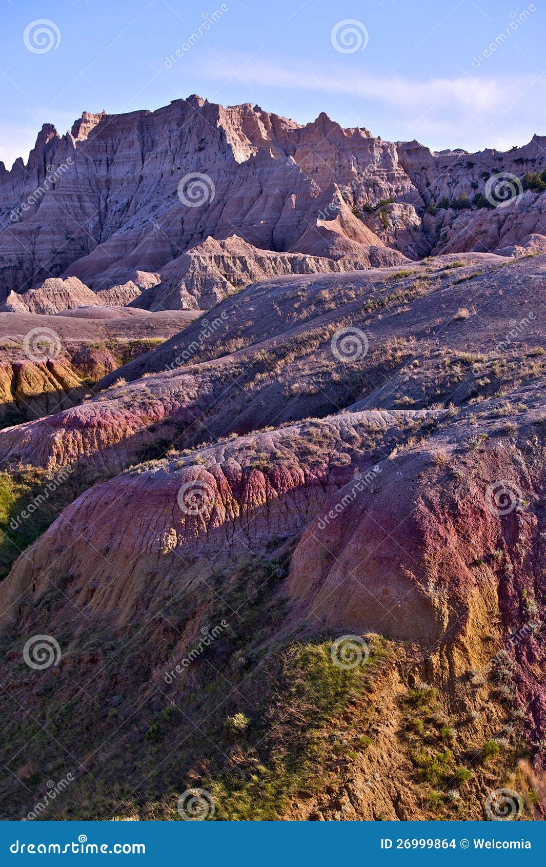 Badlands Pinnacles and Buttes Stock Photo - Image of landscape, rocky ...