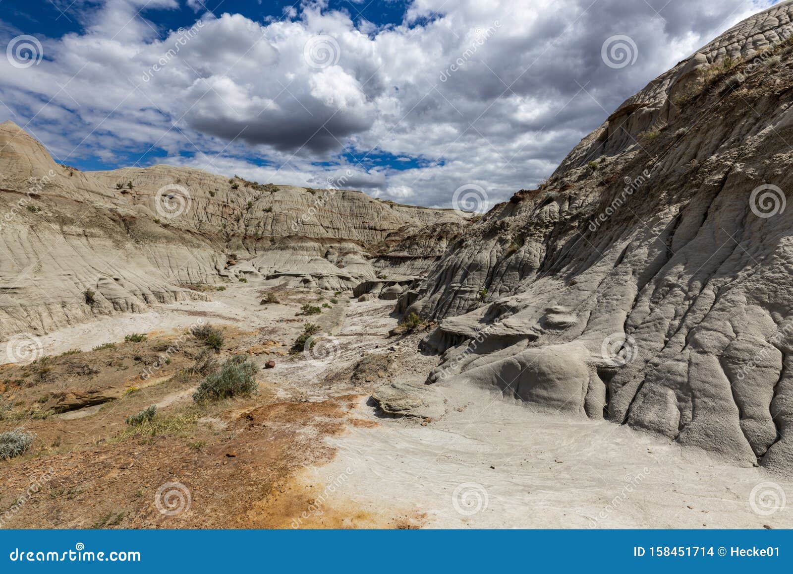 Badlands in the Prairie of Alberta in Canada Stock Photo - Image of ...