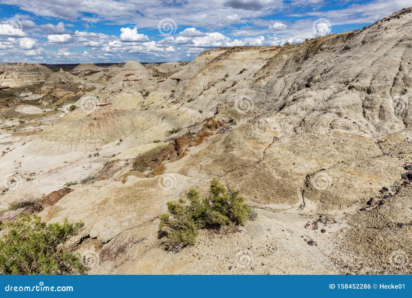 Badlands in the Prairie of Alberta in Canada Stock Photo - Image of ...