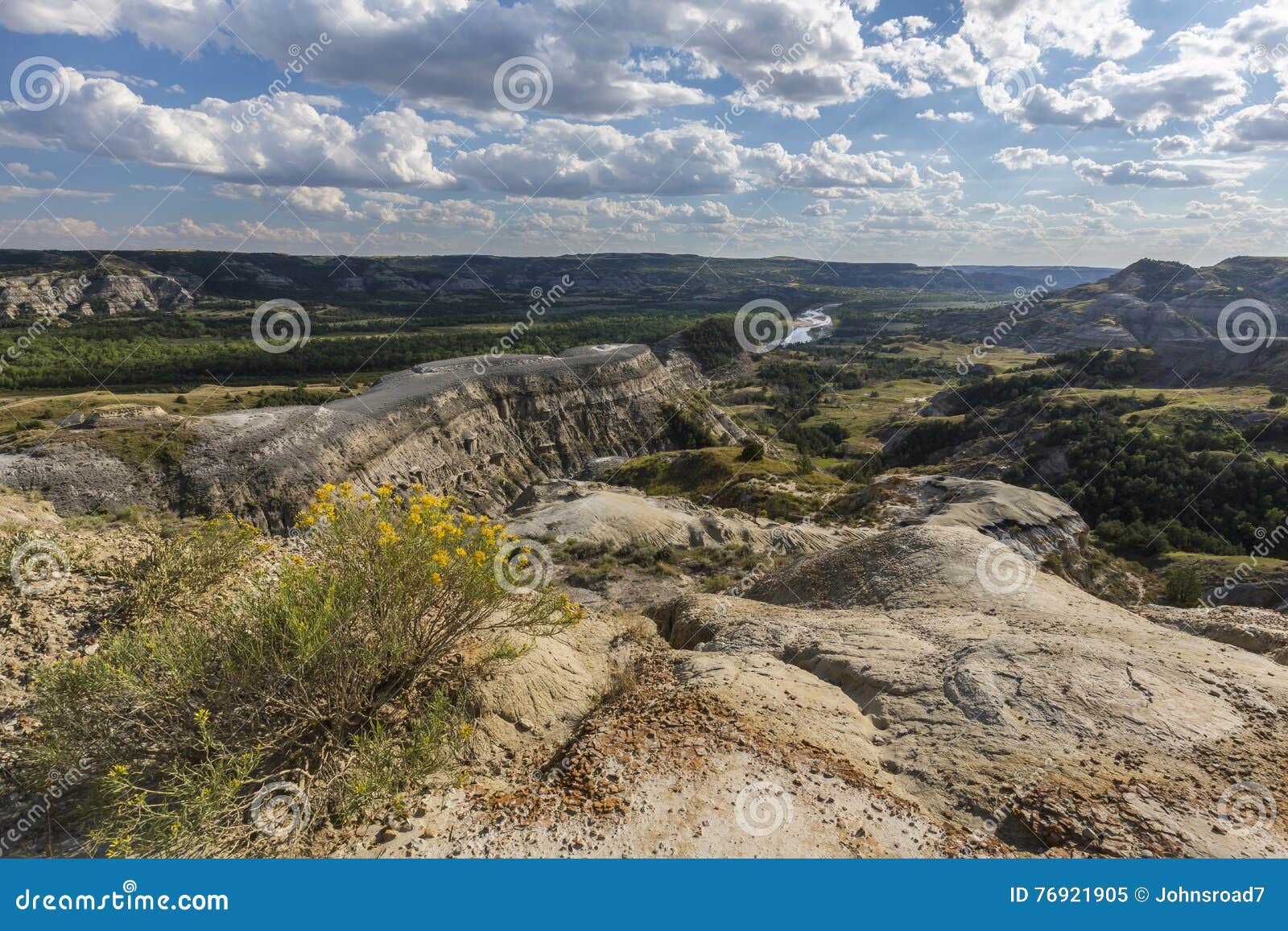 Badlands River Valley stock image. Image of north, natural - 76921905