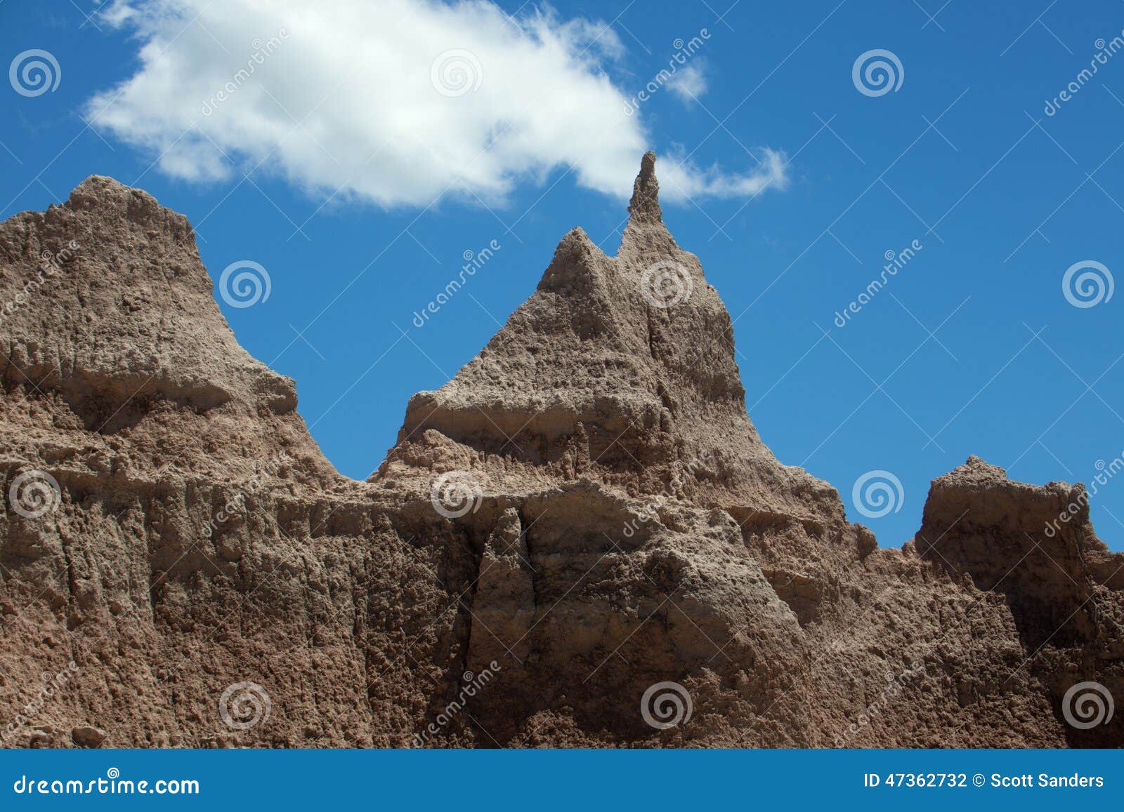 The Badlands stock photo. Image of outdoors, geological - 47362732