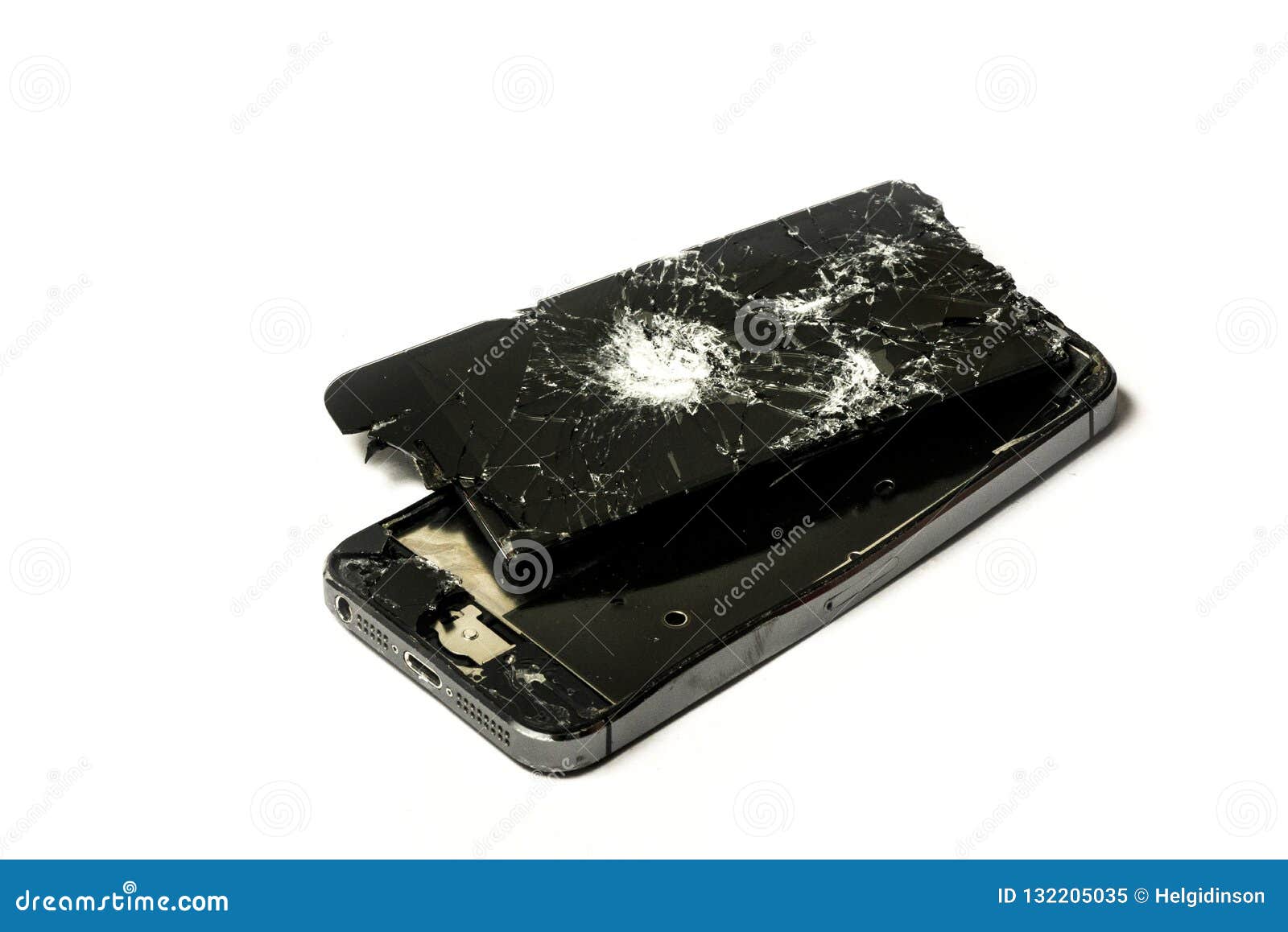 Damage smart phone stock image. Image of scratch, crack - 132205035